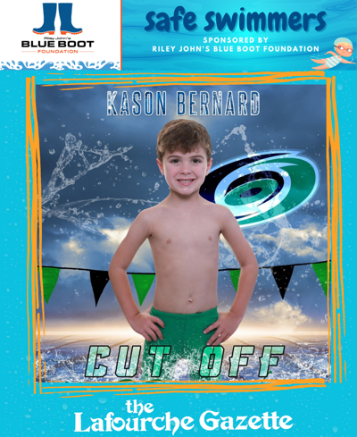 Riley John's Blue Boot Foundation features this week safe swimmer Kason ...
