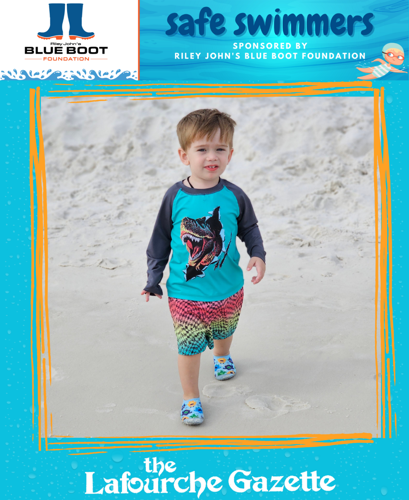 Blue Boot Foundation features safe swimmer Mason Collins | Safe ...