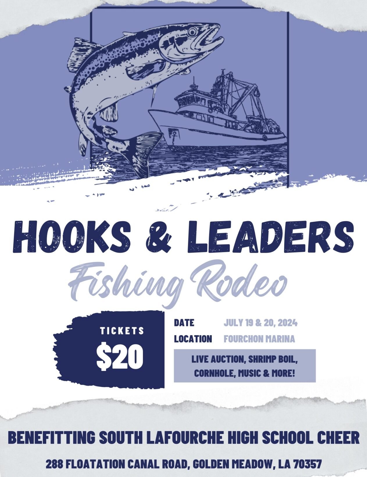 Hooks & Leaders Fishing Rodeo to benefit South Lafourche Cheerleaders ...