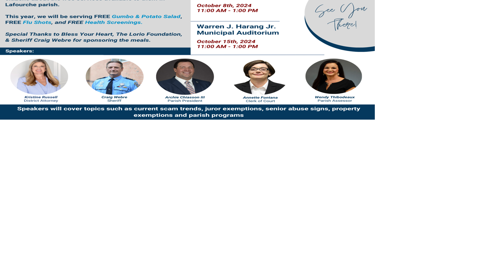 Lafourche DA’s Office Hosting Annual Senior Sources Event ...