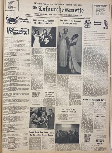 Back in the Day - November 5, 1969 | Lafourche Strong ...