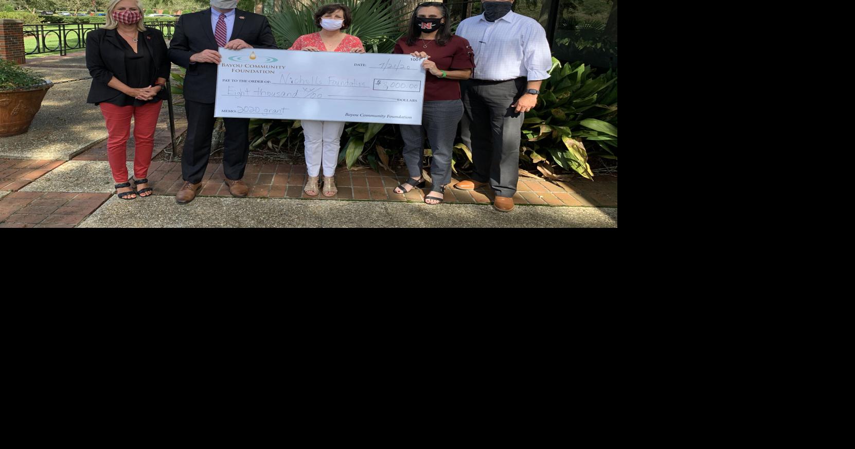 Bayou Community Foundation grants Nicholls $8,000 to help its food ...