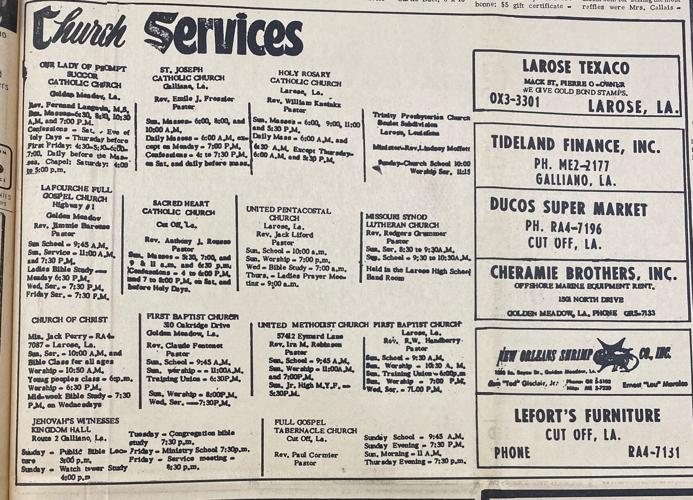 Back in the Day - November 5, 1969 | Lafourche Strong ...