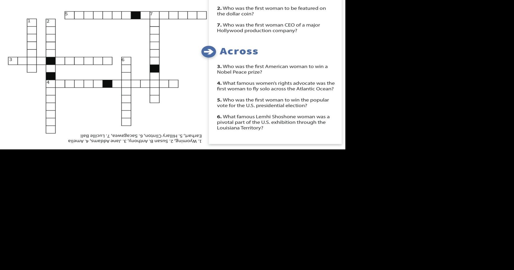 Women's History Month Crossword | | laloyolan.com