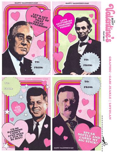 Presidential Valentine's printables | The Bluff | laloyolan.com