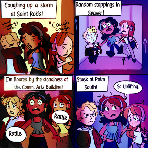 "Different Types of Elevators at LMU" Comic Strip | Cartoons ...