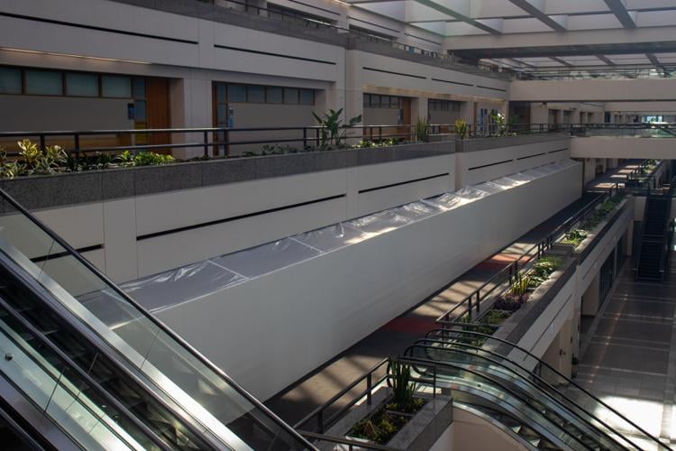 Construction in University Hall is making room for additional learning ...