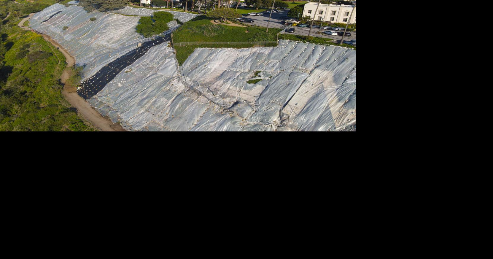 The long-term plan for the protective tarp covering the Bluff letters ...