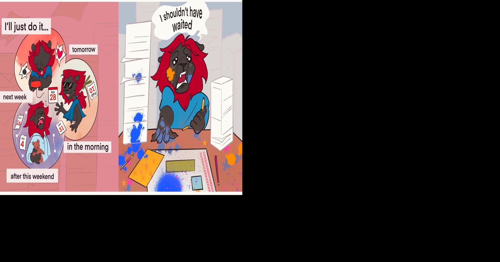 "Procrastination Blues" Comic Strip | Cartoons | laloyolan.com