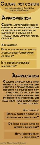 Culture, not costume | Social Justice | laloyolan.com
