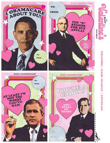 Presidential Valentine's printables | The Bluff | laloyolan.com