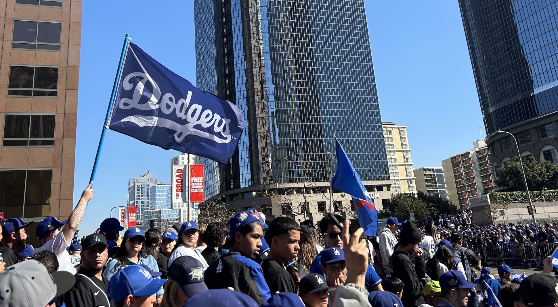 Trophy hoisting and flag waving: A glimpse into the Dodgers ...