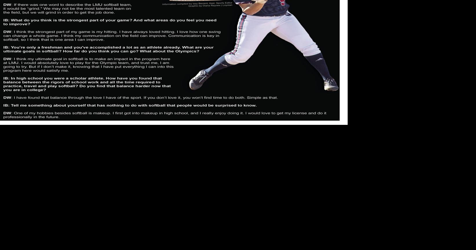 Q&A with Delanie Wisz | Softball | laloyolan.com