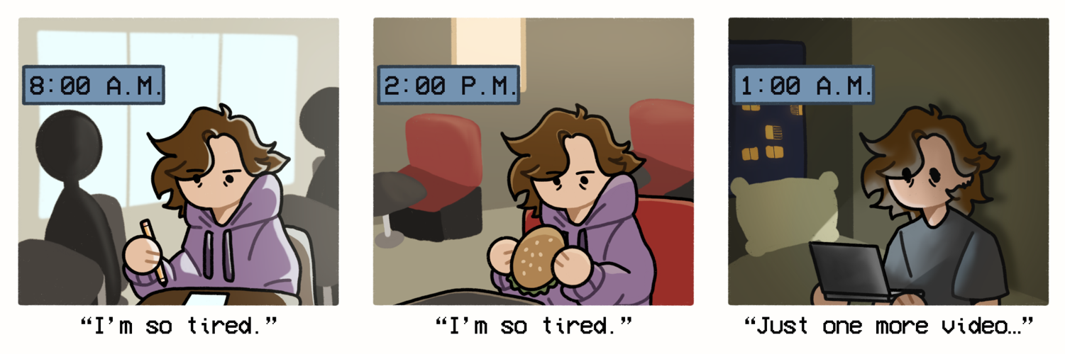 "Lack of Sleep Loop" Comic Strip | Cartoons | laloyolan.com