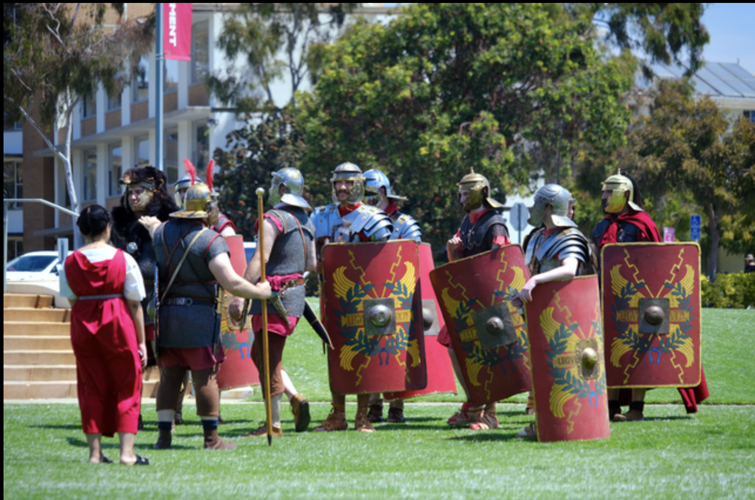 Romans on the Bluff: Students perform ancient Roman reenactment | LIFE ...