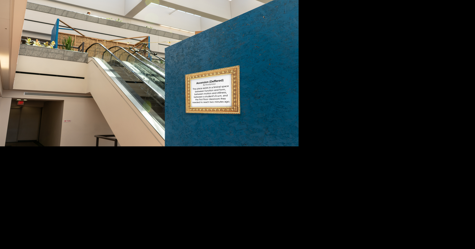 University Hall escalators rebranded as modern art installation | The ...