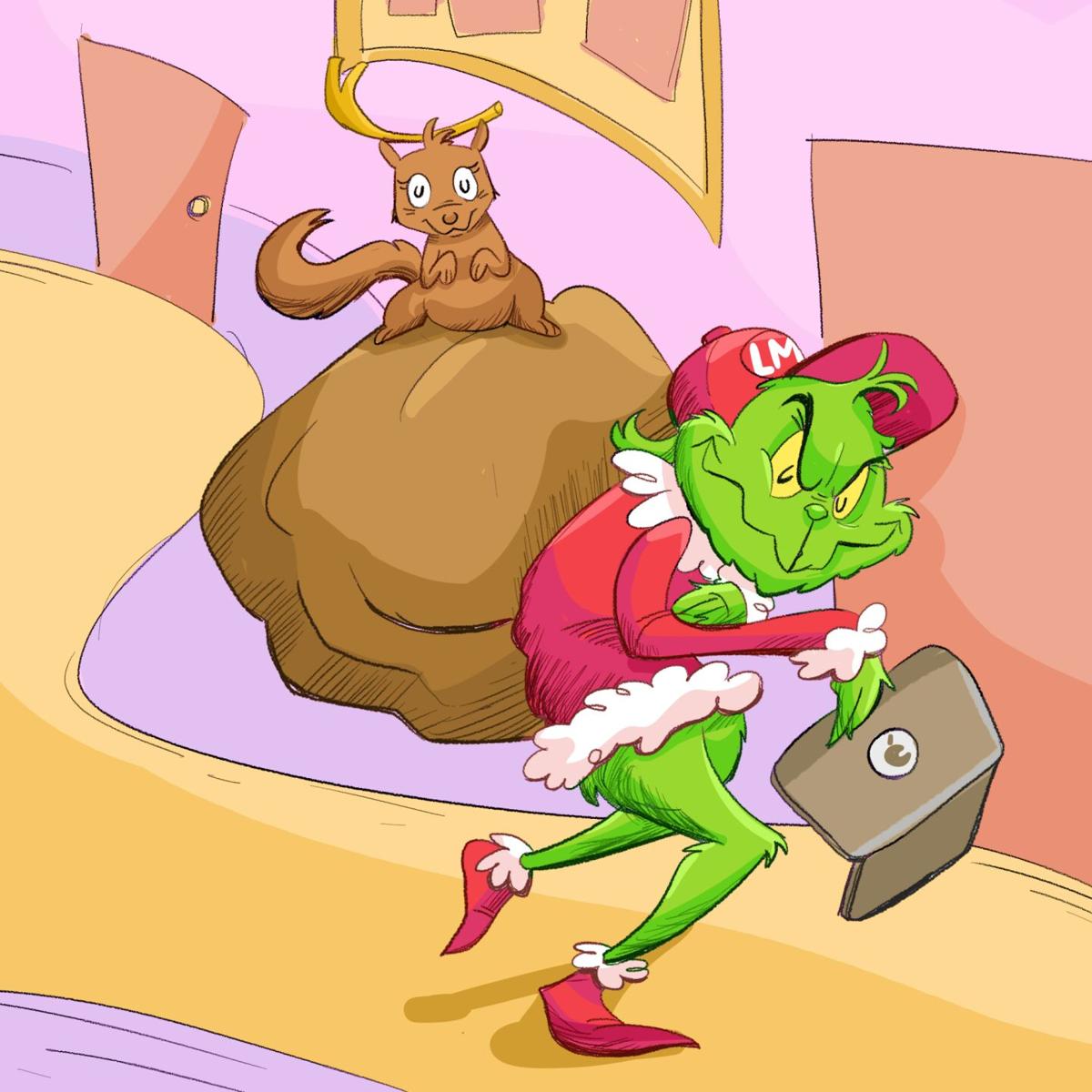 grinch stealing tree