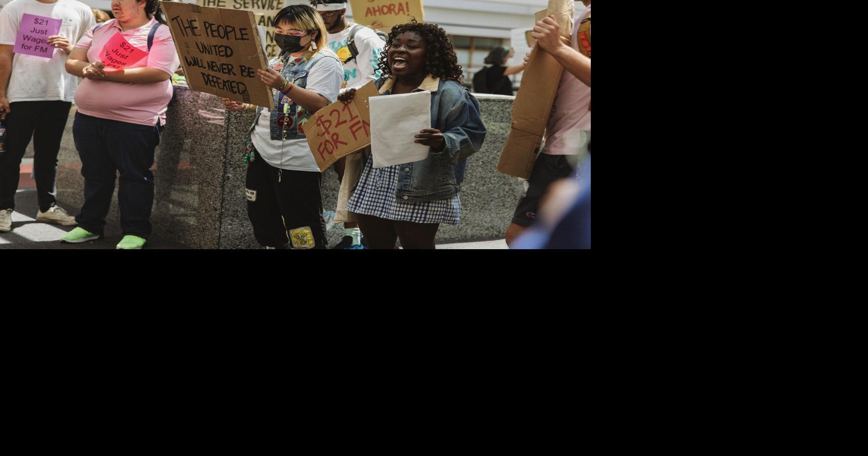Student-led demonstration fights for fair wages on behalf of FM ...