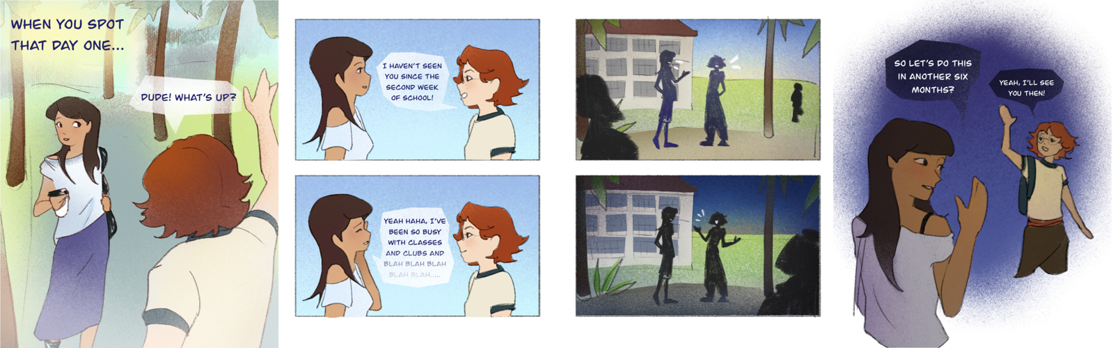 "When you spot that day one friend" Comic Strip | Cartoons | laloyolan.com