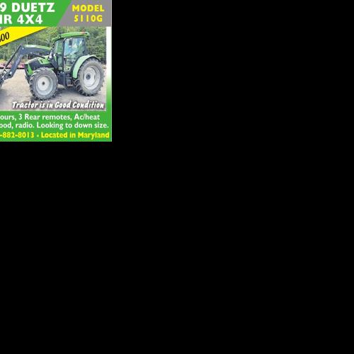 2019 Deutz Fahr 5110G 4x4 | Farm Equipment | lancasterfarming.com