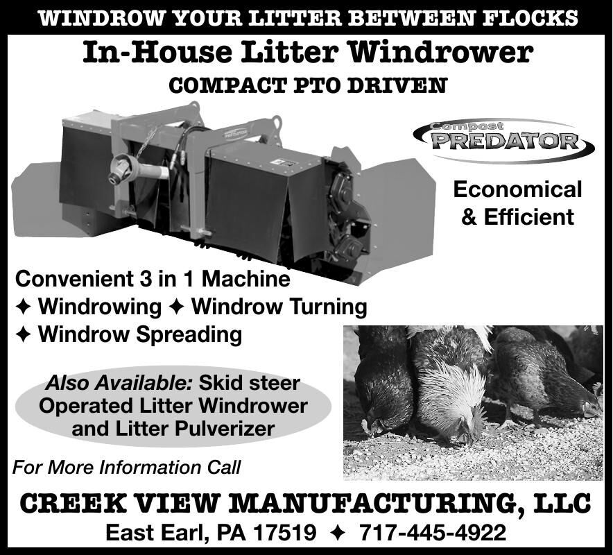 #2 - In-House Litter Windrower | Farm Equipment | lancasterfarming.com