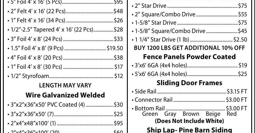 Discount Building materials | Buildings & Supplies | lancasterfarming.com