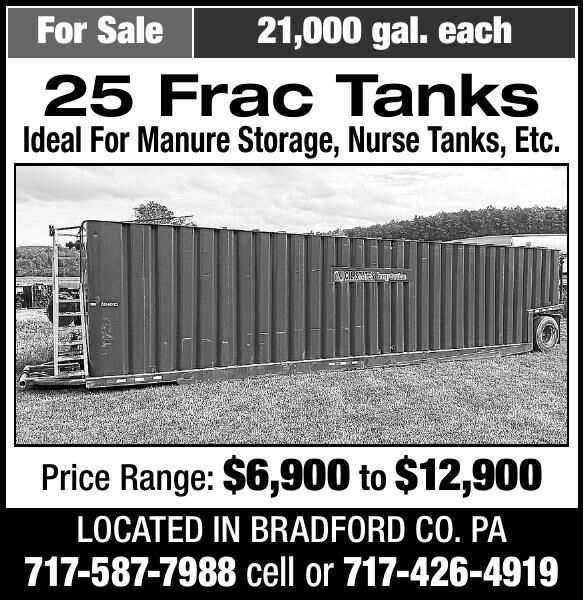 25 Frac Tanks | Custom Work | lancasterfarming.com