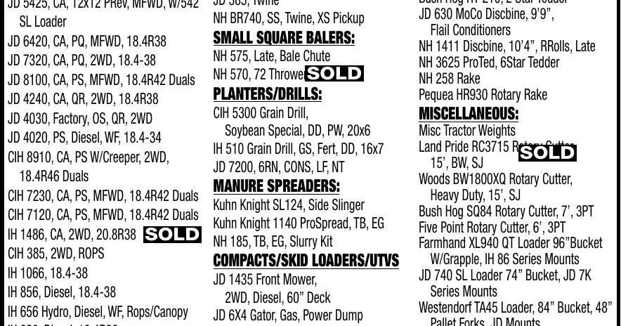 STITZEL FARM EQUIP | Farm Equipment | lancasterfarming.com