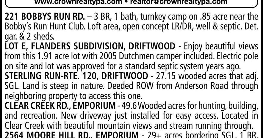 Crown Realty Listings | Real Estate | lancasterfarming.com