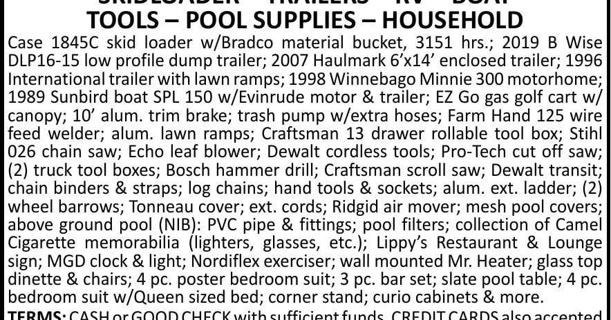 7/11 ESTATE OF JEFFERY PERRY | Public And Estate Sales ...