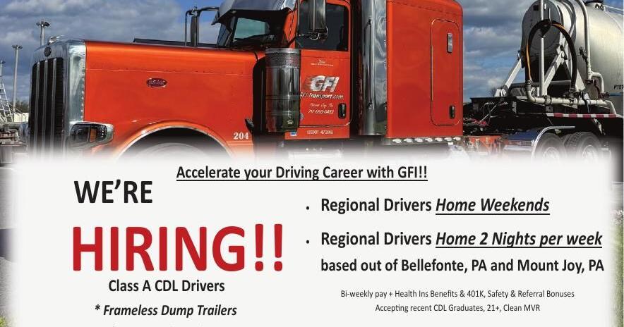 Class A CDL Drivers wanted | Help Wanted | lancasterfarming.com