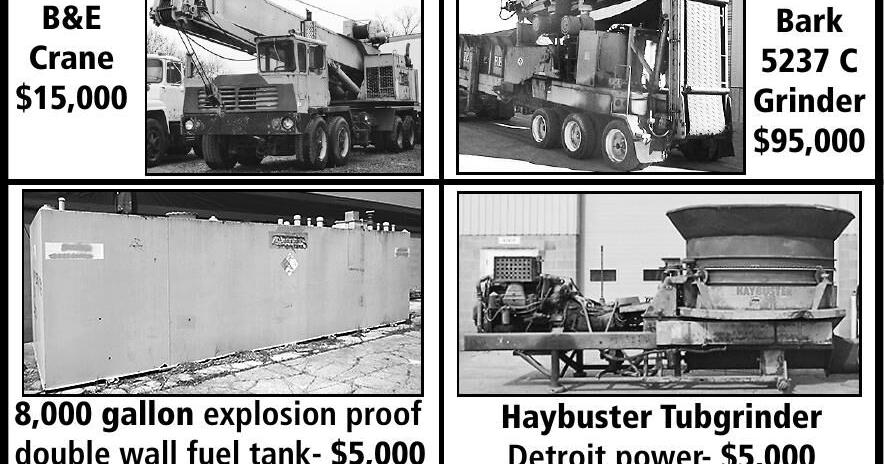 Grinder, Crane, and fuel tank | Construction Equipment ...