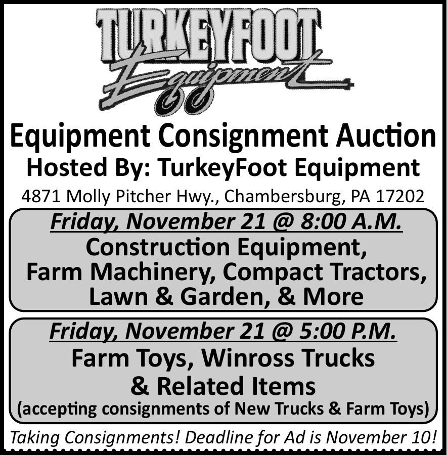 November Consignment Sale | Miscellaneous | lancasterfarming.com