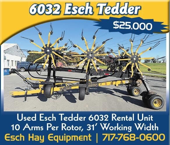 Used ESCH 6032 TEDDER for Sale | Farm Equipment | lancasterfarming.com