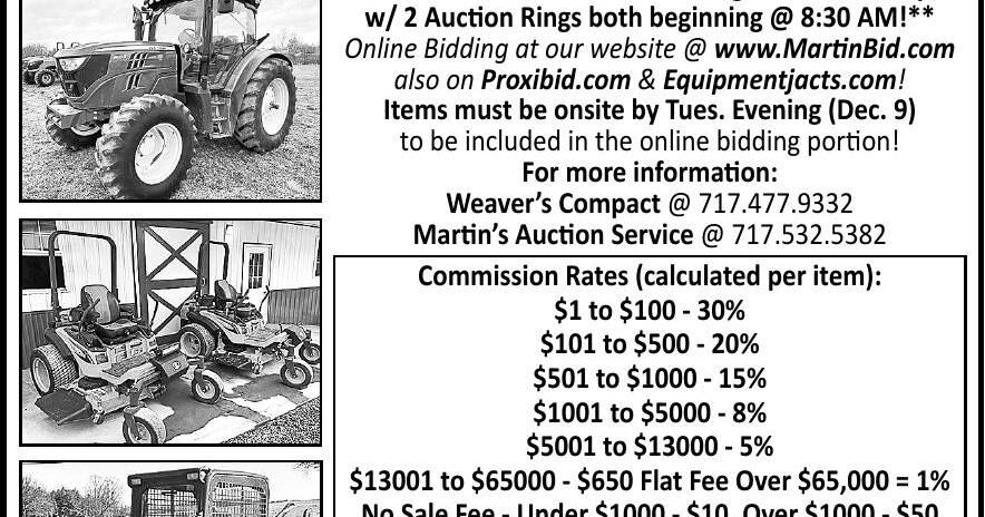 12/12 - WEAVERS COMPACT | Public And Estate Sales | lancasterfarming.com