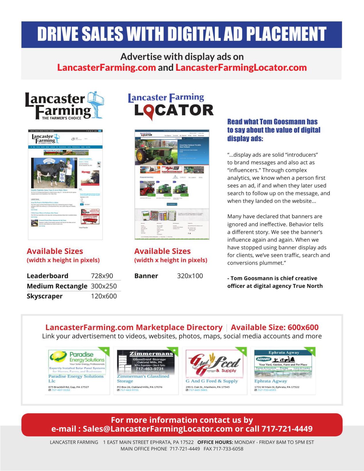 Lancaster Farming Digital Advertising | | lancasterfarming.com