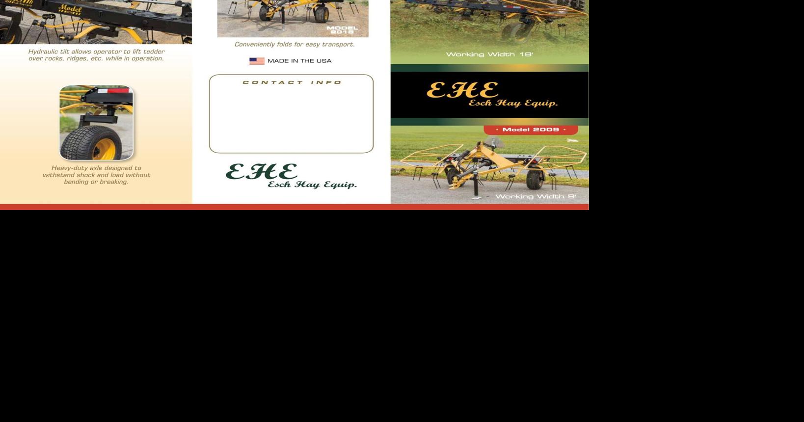 Esch Hay Equipment Model 2018 Brochure | | lancasterfarming.com
