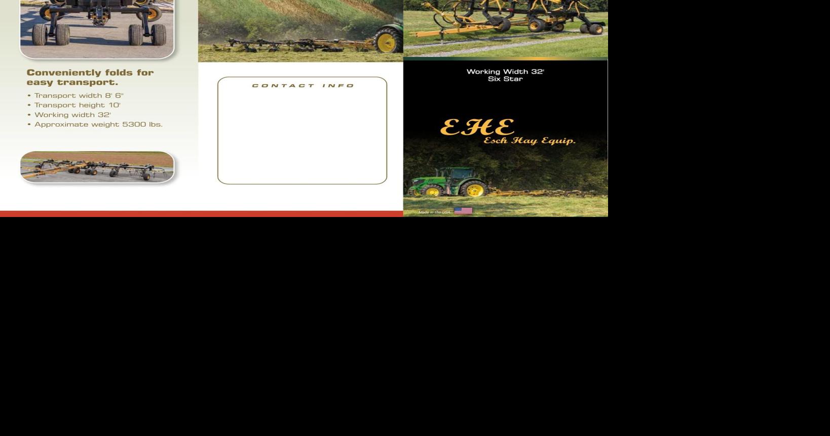 Esch Hay Equip Model-6032 Brochure | | lancasterfarming.com
