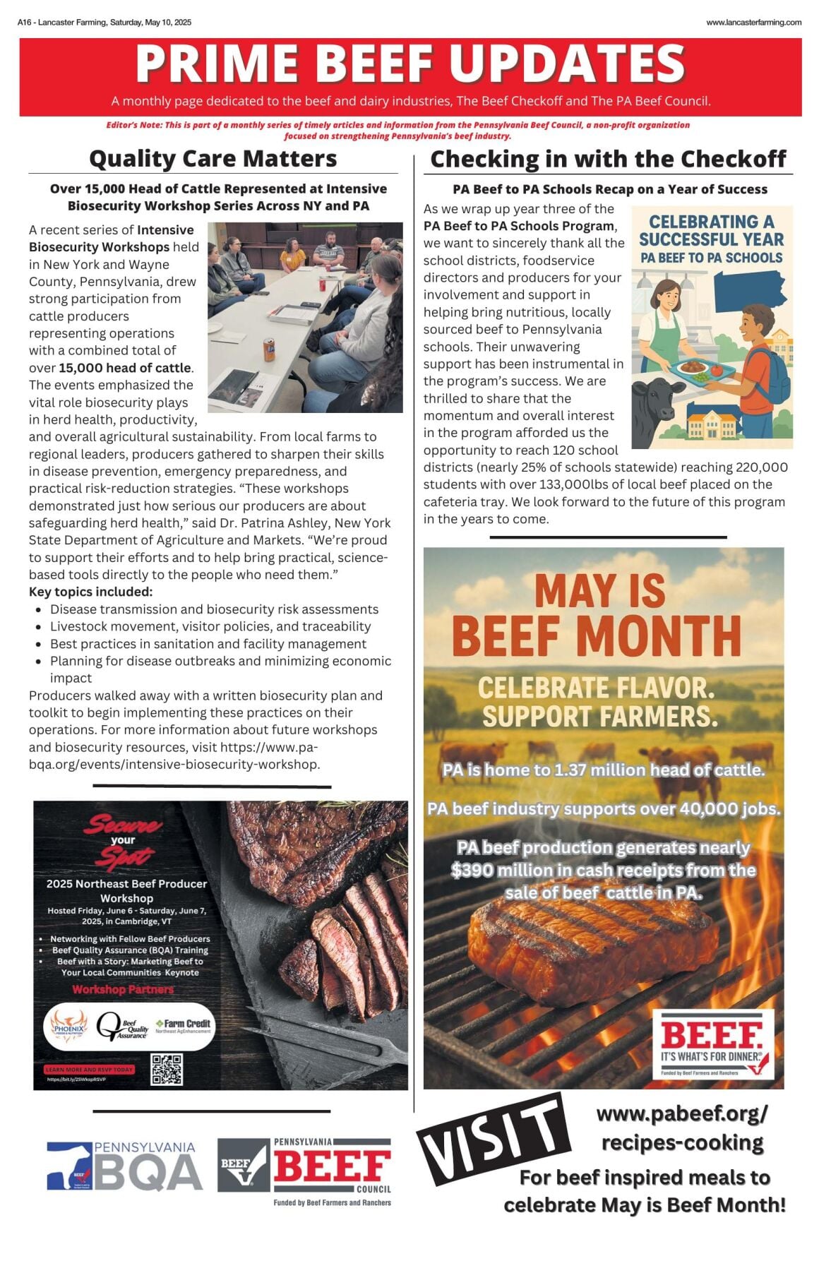 PA Beef Council, May 10, 2025 | Pennsylvania Beef Council ...