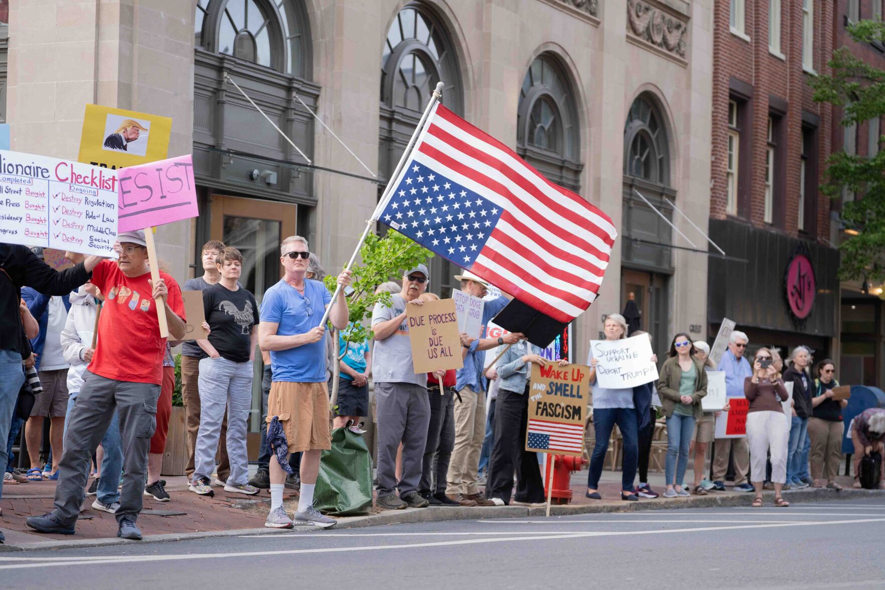 More than 1,000 outraged at Trump gather in Lancaster for international ...