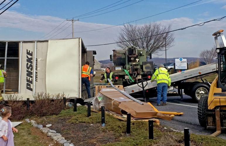 Route 322 reopens in Clay Township after box truck overturns in crash ...