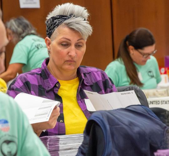 Volunteers pre-canvass Lancaster County ballots during Election Day ...