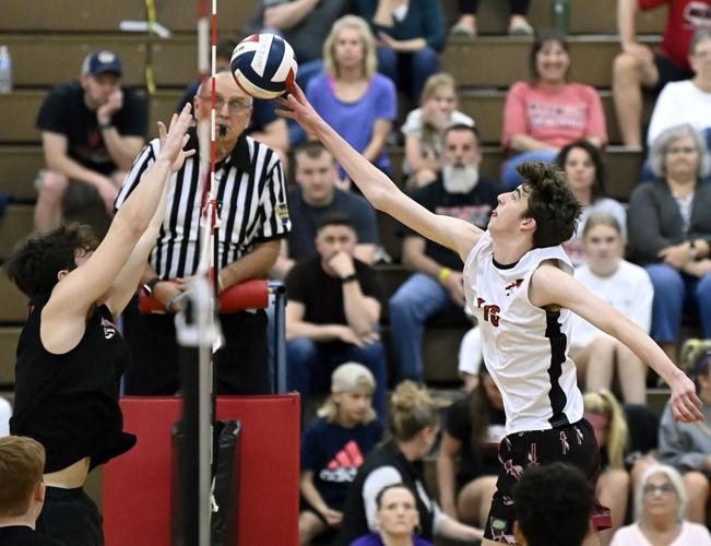 Hempfield vs. Warwick - L-L League boys volleyball [photos] | Boys ...
