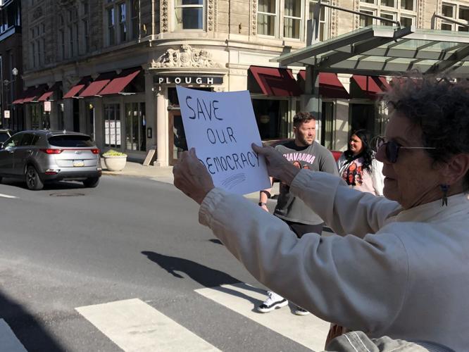 Lancaster Democrats protest Tucker Carlson's appearance at Christian ...