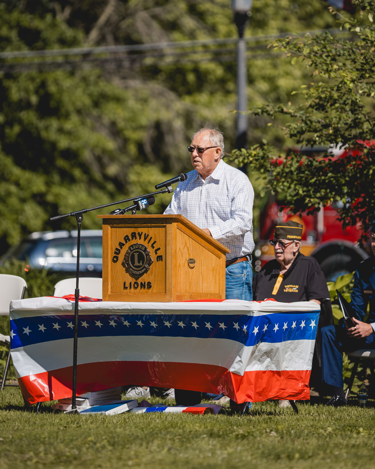 Quarryville Lions Club dedicates new flag poles at Memorial Day ...