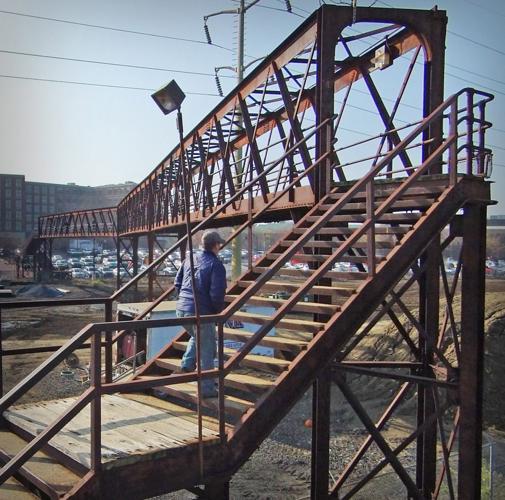 After 92 years, pedestrian rail yard bridge in Lancaster is coming down ...