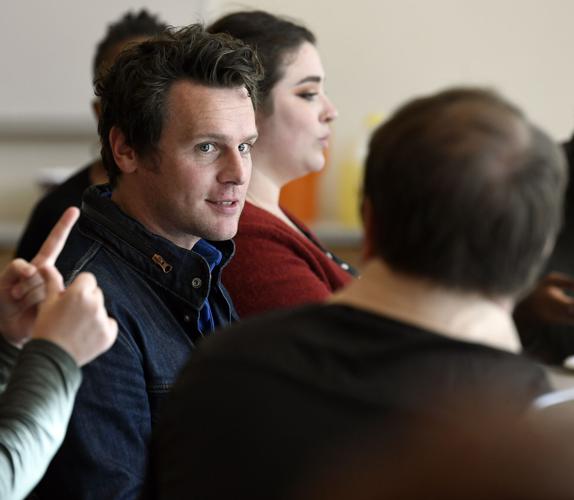 'Find what you love to do:' Jonathan Groff pays visit to Ware Center to ...