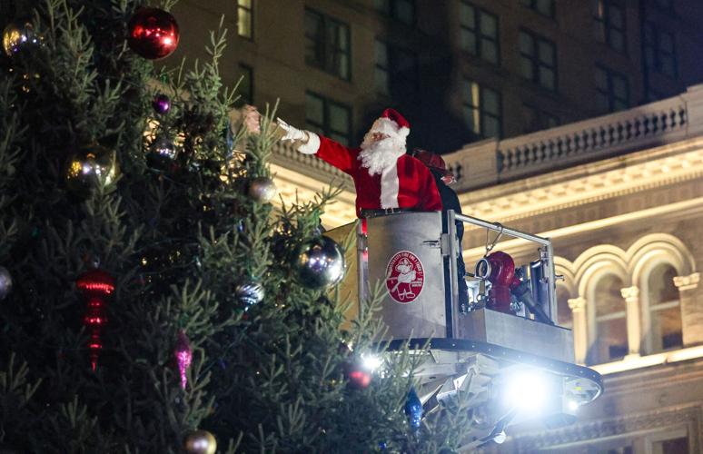 Lancaster city Christmas tree lights up the sky for 2025 [photos ...