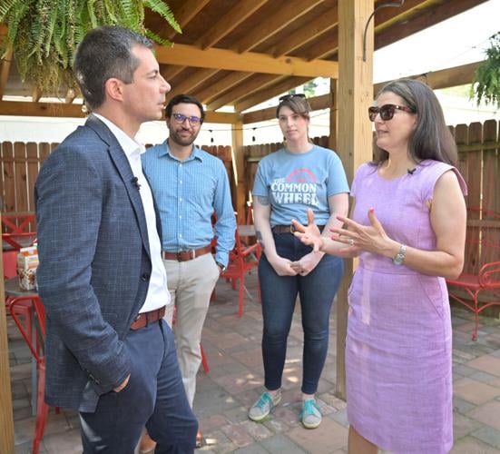 Pete Buttigieg visits and tours Lancaster city’s bike lanes [photos ...