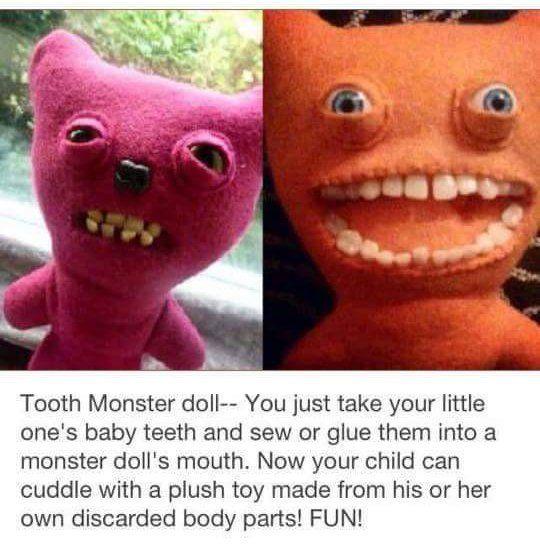 Tooth fairy, watch out for the tooth monster doll | Trending ...